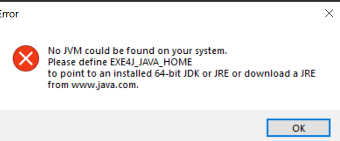 求救(整左勁耐) please define exe4j_java_home error - 香港高登