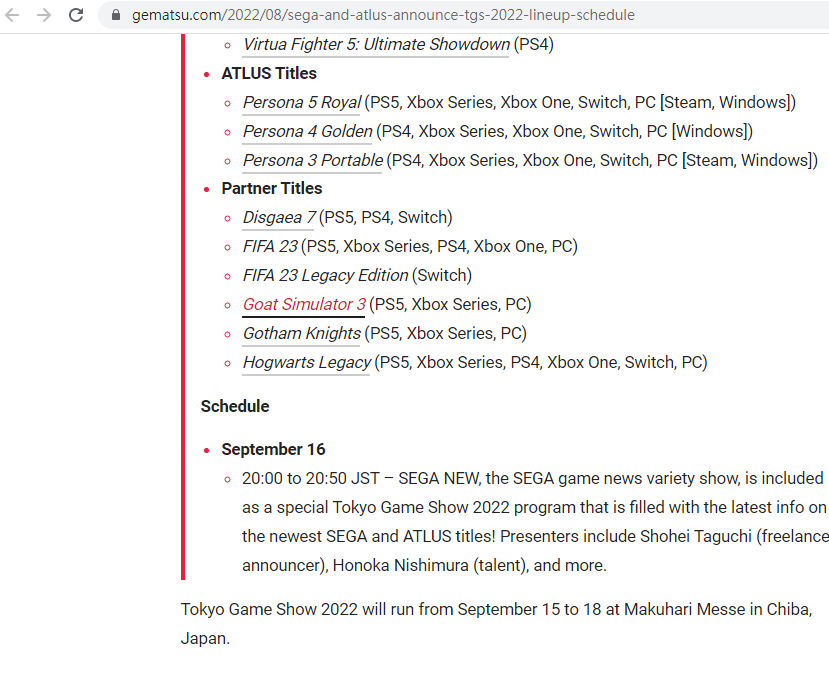 [TGS]Atlus你哋唔係就咁樣算呀？ - 香港高登討論區
